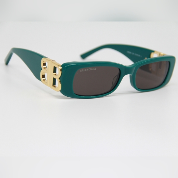 Balenciaga | Accessories | New Balenciaga Bb096s 006 Green Unisex ...